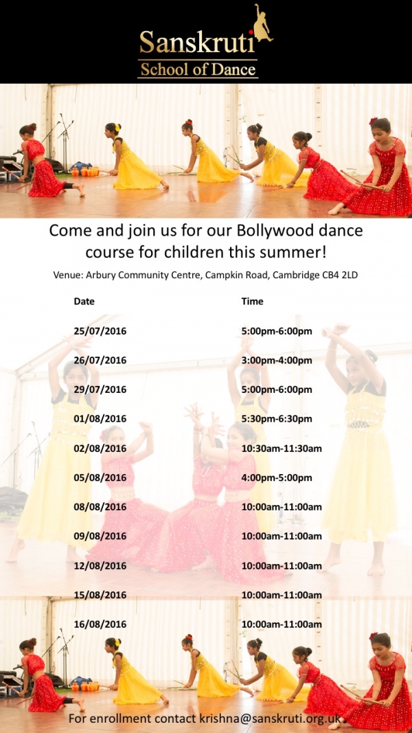 Bollywood dance summer course for kids! ⋆ Sanskruti- Bharatanatyam ...